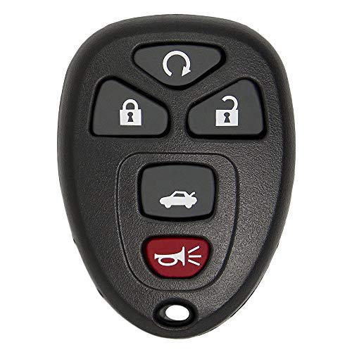 Keyless2Go Replacement for Keyless Entry Car Key Vehicles That Use 5 Button OUC60270 OUC60221, Self-programming