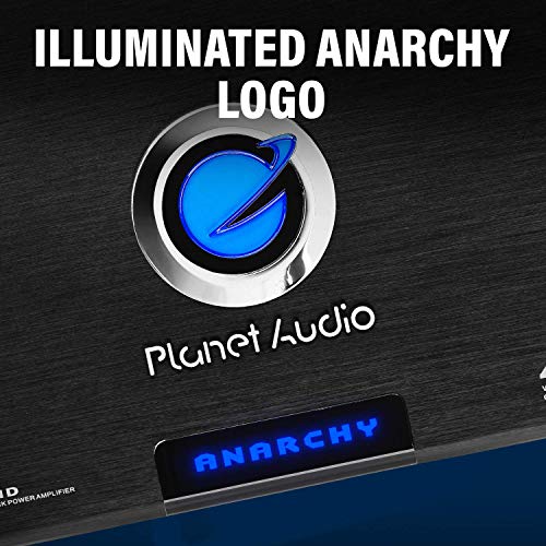 Planet Audio AC4000.1D Anarchy Series Car Audio Amplifier - 4000 High Output, Class D, Monoblock, 1 Ohm Stable, Low Level Inputs, Low Pass Crossover, Hook Up To Stereo and Subwoofer