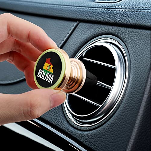 Bolivia Map and Flag Magnetic Phone Holder for Car Air Vent Holder Clip Compatible with All Smartphones & Tablets