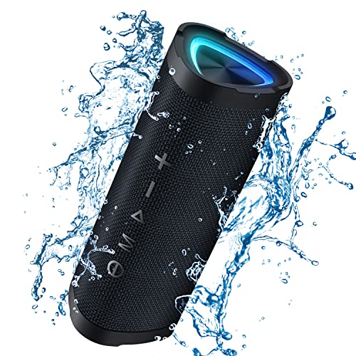 Vanzon Life Bluetooth Speakers V40 Portable Wireless Speaker V5.0 with 24W Loud Stereo Sound, TWS, 24H Playtime & IPX7 Waterproof, Suitable for Travel, Home&Outdoors Black