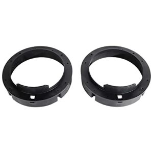 nuith 6.5 inch speaker adapters plate spacer for vw 1999-2019, porsche 2000-2006, skoda 2005-2013, seat 1999-2005 aftermarket front door speaker adapter mount bracket rings