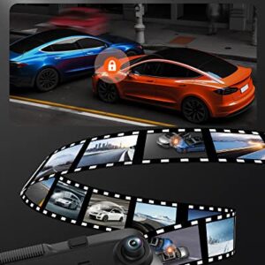 WOLFBOX G840H 2.5K Mirror Dash Cam,12'' Mirror Dash Cam Front and Rear,1080P Rear View Mirror Camera,Dual Dash Camera for Cars with 32GB TF Card & GPS,Super Night Vision,Parking Monitoring