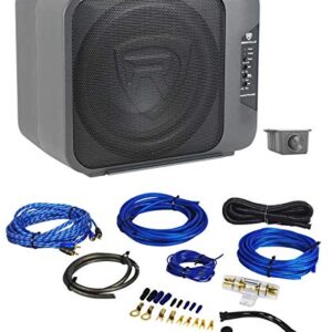 Rockville Ground Pounder 800 Watt Powered Dual 10" Loaded Car Subwoofer+Amp Kit