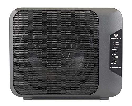 Rockville Ground Pounder 800 Watt Powered Dual 10" Loaded Car Subwoofer+Amp Kit