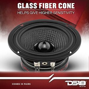 DS18 ZXI-354 3.5" Full Range Car Audio Speaker Upgrade with Kevlar Cone 120 Watts 4 Ohm Horn Woofer - Pair of 3.5 Speakers (2 Speakers)