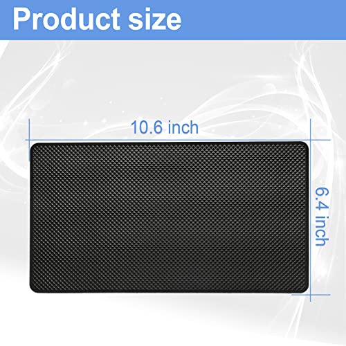 UYYE Car Dashboard Anti-Slip Rubber Pad, Universal Non-Slip Car Magic Dashboard Sticky Adhesive Mat, Car Interior Accessories, Non-Slip Mounting Pad 10.6" x 6.4"inch