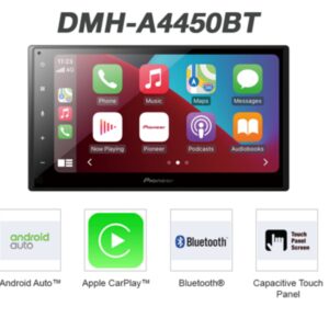 Pioneer DMH-Z5150BT 7" WVGA Display, Apple CarPlay, Android Auto, Built-in Bluetooth, AppRadio Mode, Pandora, Spotify, MIXTRAX, USB/AUX Digital Multimedia Video Receiver / FREE ALPHASONIK EARBUDS