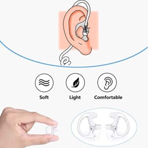 Replacement Earmold Earpiece Earbud Earplug Ear Mold for Walkie Talkie Acoustic Tube Earpiece,Soft Silicone Earmould Replacement Earpiece Insert for Two Way Radio Air Acoustic Headset (Pair of 12)