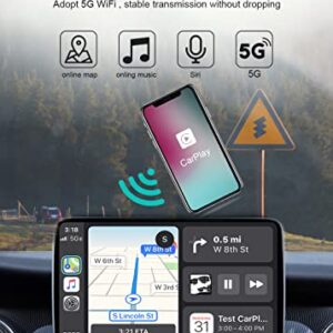 Wireless CarPlay Adapter,CarPlay Dongle for OEM Wired CarPlay Cars, Convert Wired to Wireless CarPlay, Support Online Update Plug & Play Easy Use Fit for Cars from 2015 & iPhone