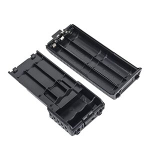 6xAA Battery Case Shell for Portable Baofeng UV-5R UV-5RA BF-F8HP UV-5R+,UV-5R+ Plus BF-F9 UV-5RTP Series Rechargeable Extended Baofeng Accessories Battery Two Way Transceiver Walkie Talkie