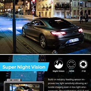 Dash Cam 4K WiFi Ultra HD 2160P Dash Camera for Cars, Car Camera, Dashcams for Cars with Night Vision, 24 Hours Parking Mode, Loop Recording, G-Sensor, APP, Support 256GB Max