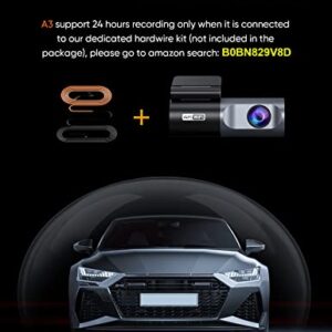 Dash Cam 4K WiFi 2160P Dash Camera for Cars, Car Camera Dash Cam Front Recorder, Dashcam for Cars with App, 24 Hours Parking Mode, G-Sensor, Night Vision, Loop Recording, Support 256GB Max