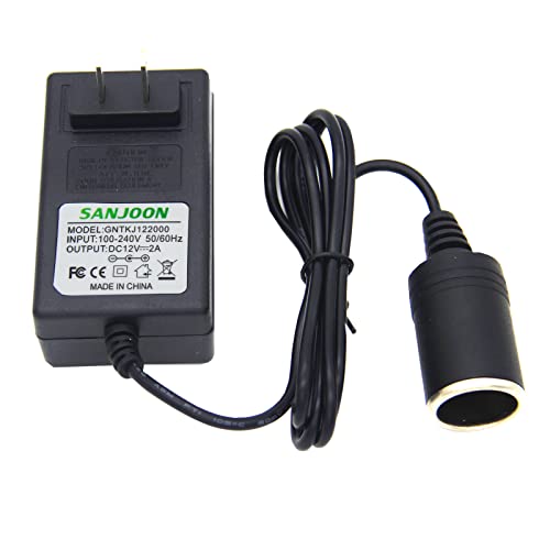 12V 2A AC to DC Converter 24W Car Cigarette Lighter Socket 110-240V to 12V Power Adapter for Car Shaver MP3/MP4 Player Car Dash Cam Bluetooth Transmitter