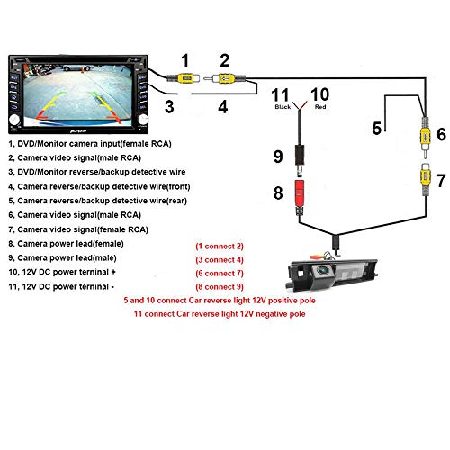 CCD Color Car Rear View Reverse Parking Camera for Toyota RAV4 RAV-4 2006-2012