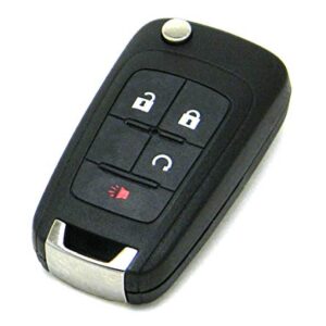 OEM Electronic 4-Button Remote Flip Key Fob Compatible With Chevrolet GMC (FCC ID: OHT01060512)