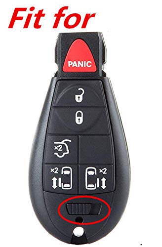 KAWIHEN Keyless Entry Remote Fob Skin Replacement for Chrysler 300 T&C, Dodge Charger Challenger Grand Caravan Ram 1500 2500 3500 4500 Jeep Commander Grand Cherokee M3N5WY783X IYZ-C01C 267F-5WY783X