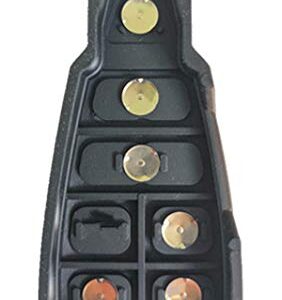 KAWIHEN Keyless Entry Remote Fob Skin Replacement for Chrysler 300 T&C, Dodge Charger Challenger Grand Caravan Ram 1500 2500 3500 4500 Jeep Commander Grand Cherokee M3N5WY783X IYZ-C01C 267F-5WY783X