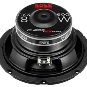 BOSS Audio Systems CXX8 8 Inch Car Subwoofer - 600 Watts Maximum Power, Single 4 Ohm Voice Coil, Easy Mounting, Sold Individually