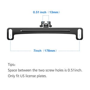 Pixelman Rear Camera License Plate Mount,Rear View Camera Mount Only,Reverse Cam Holder,Dash Cam Rearrview Camera License Plate Bracket,Back Up Camera Accessories