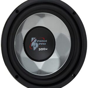 Pyramid 6" Car Audio Speaker Subwoofer - 300 Watt High Power Bass Surround Sound Stereo Subwoofer Speaker System w/ Molded P.P. Cone, 86 dB, 4Ohm, 40 oz Magnet,1 inch KAPTON Voice Coil -PW677X,Black