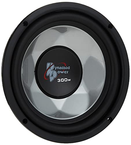 Pyramid 6" Car Audio Speaker Subwoofer - 300 Watt High Power Bass Surround Sound Stereo Subwoofer Speaker System w/ Molded P.P. Cone, 86 dB, 4Ohm, 40 oz Magnet,1 inch KAPTON Voice Coil -PW677X,Black