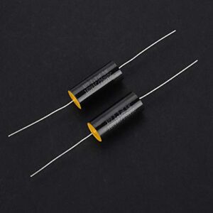 Zerone 2PCS Capacitor Frequency Divider Capacitance Audio Speaker Capacitor with Pure Copper Wire Pins(2.2uF)