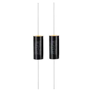 Zerone 2PCS Capacitor Frequency Divider Capacitance Audio Speaker Capacitor with Pure Copper Wire Pins(2.2uF)