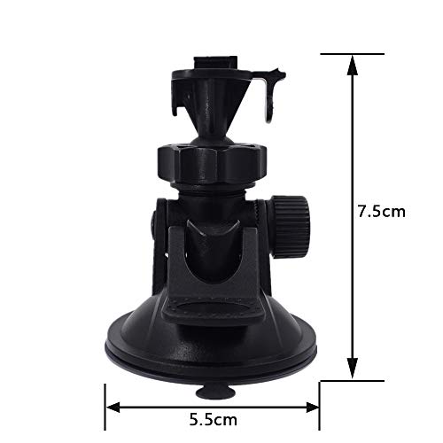 iSaddle Dash Cam Suction Mount - Windshield & Dashboard Suction Cup Mount Holder/w Various Joints for Yi/Rexing/Falcon/Old Shark/VANTRUE/KDLINKS/WheelWitness/.(99% On-Dash Cameras Suitable)