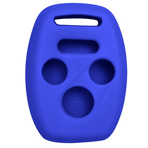 Keyless2Go Replacement for Silicone Cover Protective Case for 4 Button Remote Keys KR55WK49308 MLBHLIK-1T OUCG8D-380H-A (1 Pack) - Blue