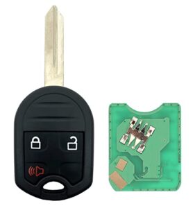 keyless remote car key fob fit for ford f-150 2004-2014 f-250 f-350 2004-2016 f-450 flex 2009-2017 explorer 2001-2015 escape ranger 2001-2011 fusion econoline mercury cwtwb1u793 (black)