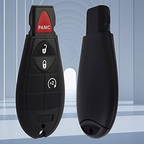 2X Replacement Uncut 3 Button Automotive Keyless Entry Remote Key Control Transmitter for Dodge Ram1500 2500 3500 IYZ-C01C M3N5WY783X 433 Mhz ID46 Chip