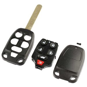 key fob keyless entry uncut remote shell case & pad fits 2011-2013 honda odyssey