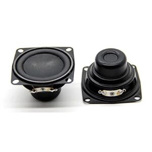 aduci 2pcs 2 inch 4ohm 10w subwoofer multimedia w fixed hole home audio sound speaker diy 53mm deep bass magnetic loudspeaker (size : 2pcs)