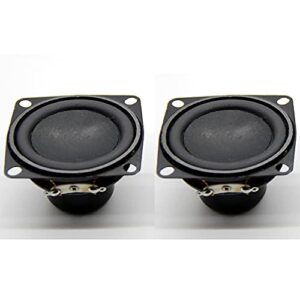 ADUCI 2PCS 2 Inch 4Ohm 10W Subwoofer Multimedia W Fixed Hole Home Audio Sound Speaker DIY 53mm Deep Bass Magnetic Loudspeaker (Size : 2pcs)