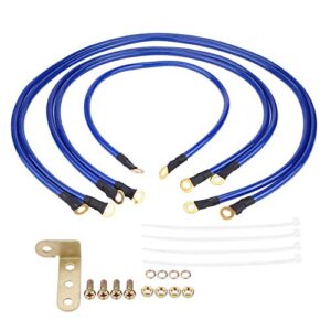 car ground cable?¡§o?universal 5point auto car earth cable system ground grounding wire kit racing grounding cable wire kit car accessories ground wire straps for cars accord wire ground kit