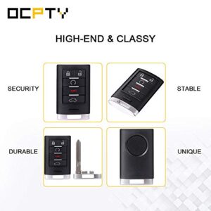 OCPTY 1 X Flip Key Entry Remote Control Key Fob (case) Transmitter Replacement for 2005-2014 for Cadillac for CTS for STS 5 Buttons