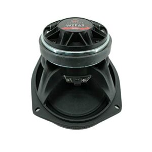 Gravity WZP69 Warzone Series 6x9 inch 4 Ohm Pro Midrange Coaxial Loud Corrugated Surround Speaker 4-Ohms with 800W Max, 1 Speaker Car Audio High Standard Reliability Testing