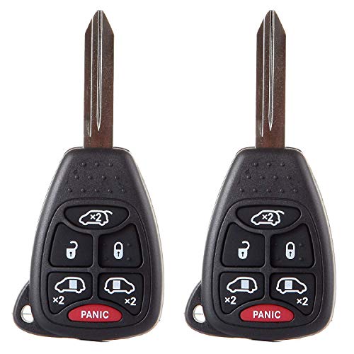 ECCPP Keyless Entry Remote Key Fob 2PCS Uncut 315MHz Replacement fit for 2004 2005 2006 2007 for Chrysler Town & Country for Dodge for Grand for Caravan for Dodge for Caravan M3N5WY72XX