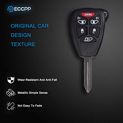 ECCPP Keyless Entry Remote Key Fob 2PCS Uncut 315MHz Replacement fit for 2004 2005 2006 2007 for Chrysler Town & Country for Dodge for Grand for Caravan for Dodge for Caravan M3N5WY72XX