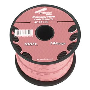 Audiopipe 14 Gauge 100Ft Primary Wire pink