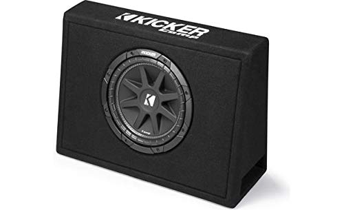 Kicker Bundle Compatible with Universal Truck (2) 43CT104 Car Audio Single 10" Loaded Sub Box Enclosure with Harmony HA-A400.1 Amplifier and Amp Wiring Kit