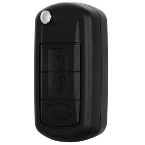 cciyu 1 X Flip Key Fob Uncut Blade (SHELL CASE) 3 Buttons Replacement for 2005-2011 for Land Range Rover Range Rover Sport /LR3/Range Rover with FCC: NT8-15K6014CFF -TXA YWX000071NT8-15K6014CFFâ€‹TXA