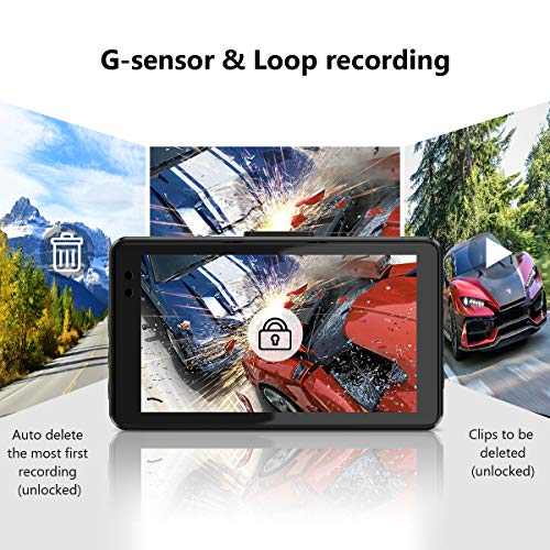 Dash Camera for Cars, Super Night Vision Dash Cam Front and Rear with 32G SD Card, 1080P FHD DVR Car Dashboard Camera with G-Sensor, WDR, Parking Monitor, Loop Recording, Motion Detection 【2023】