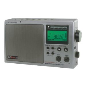 c. crane cc radio-2e enhanced portable am fm weather and 2-meter ham band (titanium) cc2te