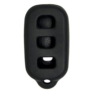 keyless2go replacement for new silicone cover protective case for select toyota 4 button remotes – black