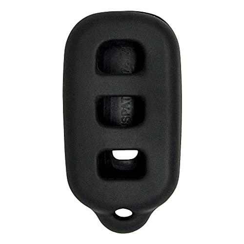 Keyless2Go Replacement for New Silicone Cover Protective Case for Select Toyota 4 Button Remotes - Black