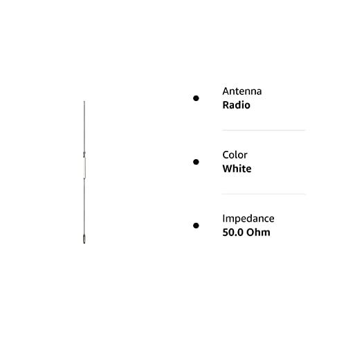 Hustler HQ27 55-Inch Steel Power Packer CB Radio Antenna (White)