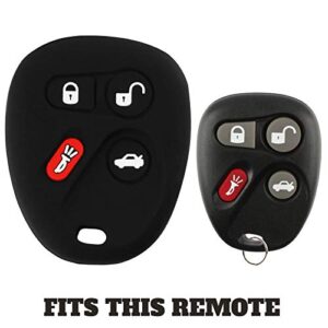 2x Key Fob Keyless Entry Remote Cover Protector for GM Buick Cadillac Chevrolet Oldsmobile Pontiac Saturn (25695954, 25665574)