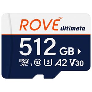 ROVE R2-4K Dash Cam | Hardwire Kit | 512GB Micro SD Card