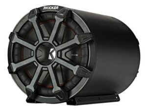 kicker 10-inch 800-watt max 2-ohm enclosed tube subwoofer,black